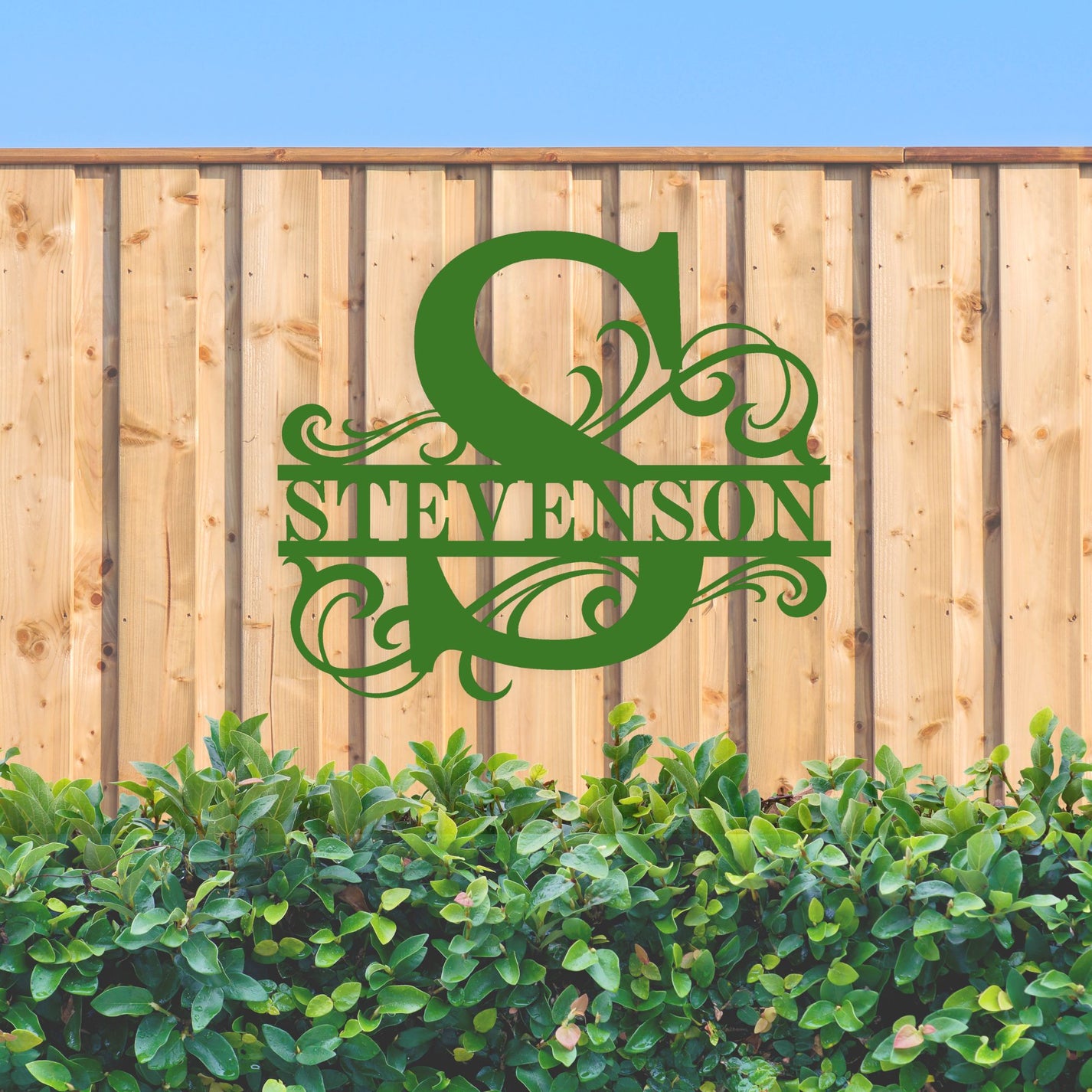 Personalized Fancy Monogram Metal Sign – KingWood Clocks Décor & More