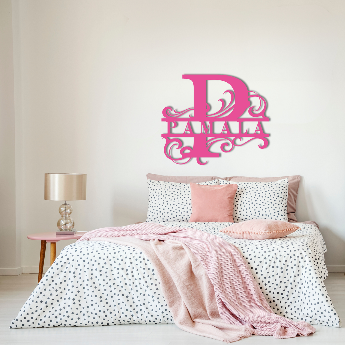 Personalized Fancy Monogram Metal Sign – KingWood Clocks Décor & More